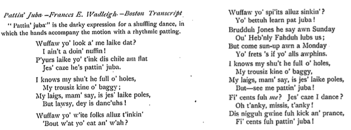 “Juba This, Juba That:” the history and appropriation of patting juba ...
