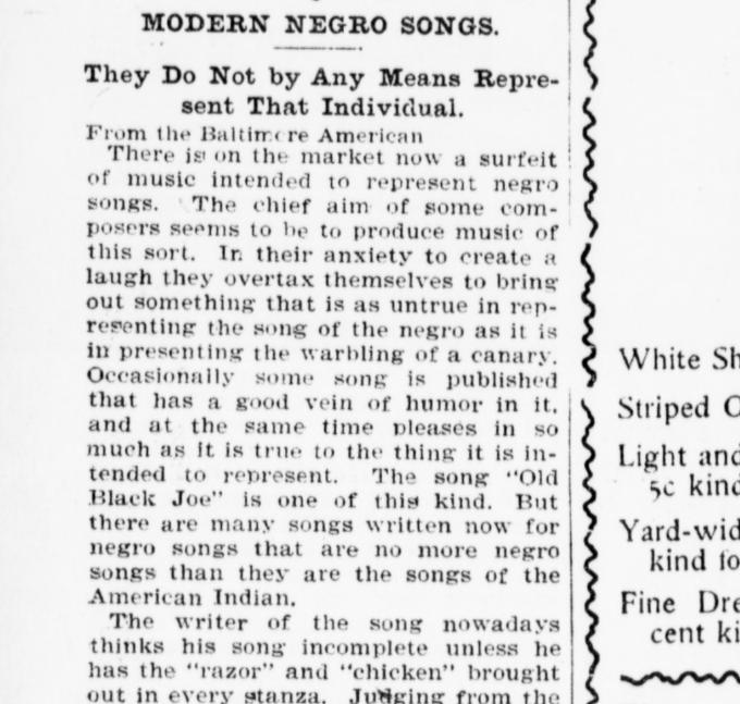 Old Black Joe | Music 345: Race, Identity, and Representation in ...