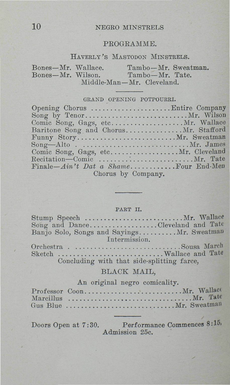 Minstrelsy | Music 345: Race, Identity, and Representation in American ...