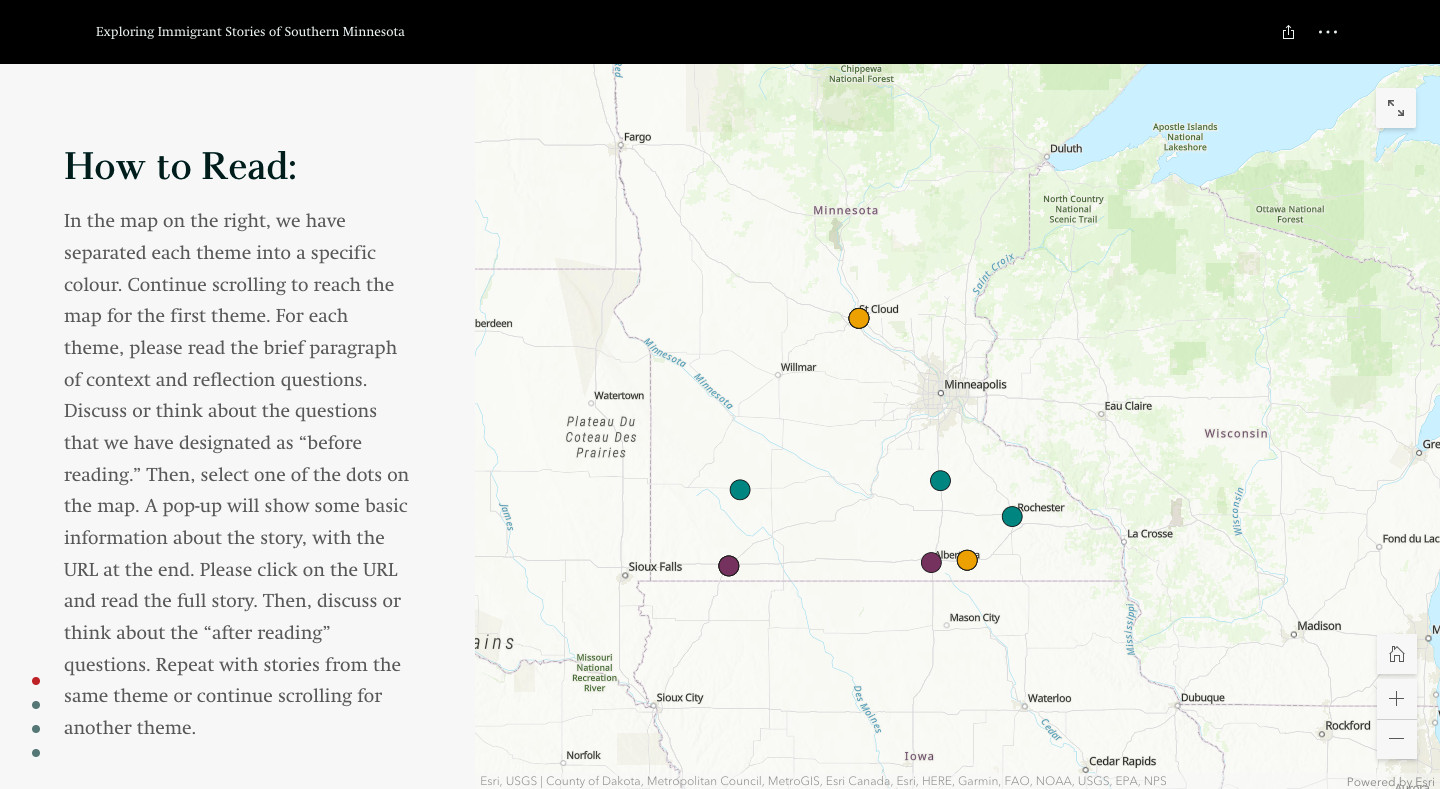 Mapping Immigrant Stories – Who is My Neighbor?